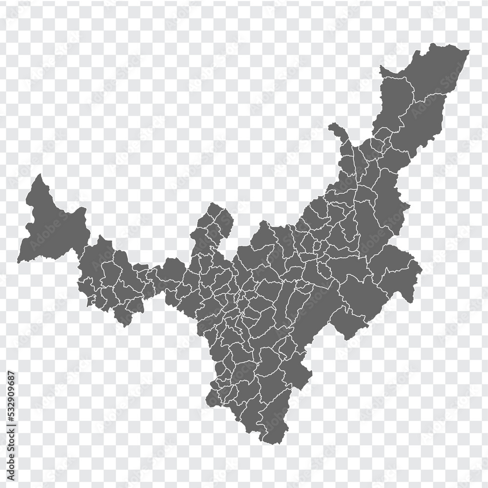 Blank map Boyaca of Colombia. High quality map Boyaca with ...