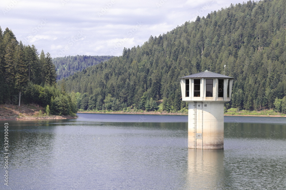 Trinkwassertalsperre kleine Kinzig im Schwarzwald Stock Photo | Adobe Stock