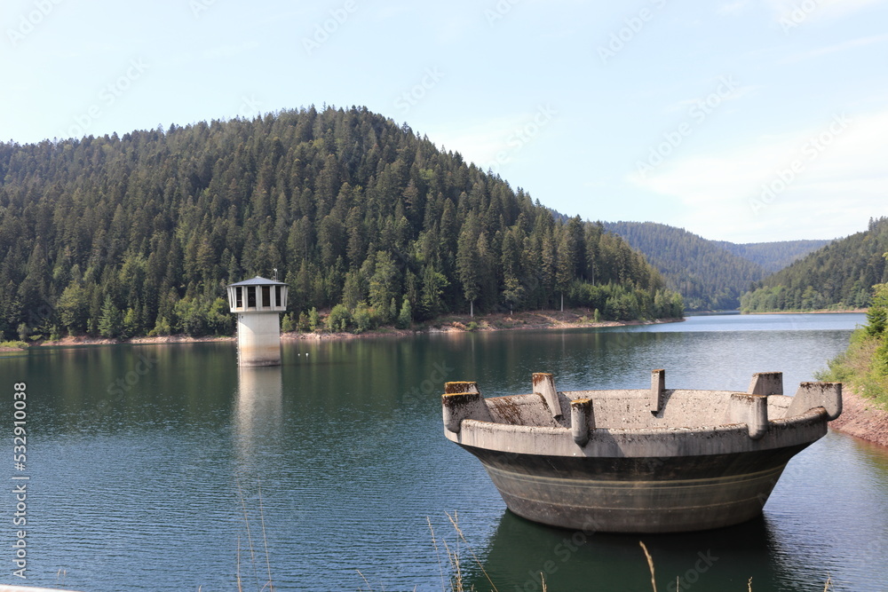 Trinkwassertalsperre kleine Kinzig im Schwarzwald Stock Photo | Adobe Stock