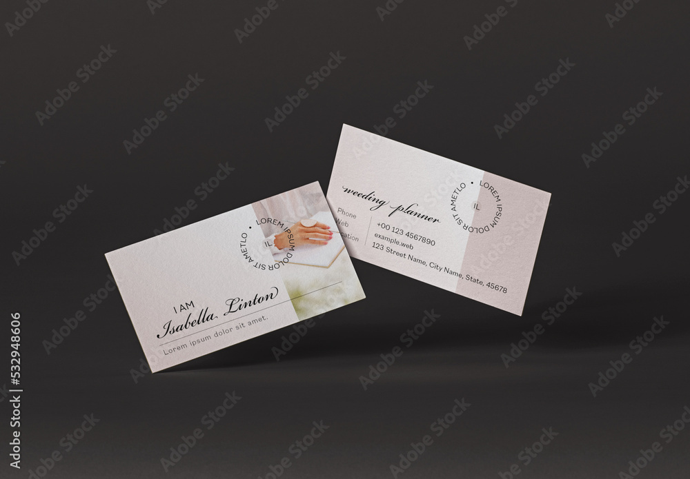 Minimal Personal Card Layout Stock Template | Adobe Stock