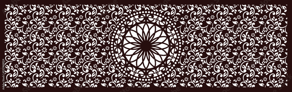 Set template for laser cutting and Plotter. Vector illustration ...