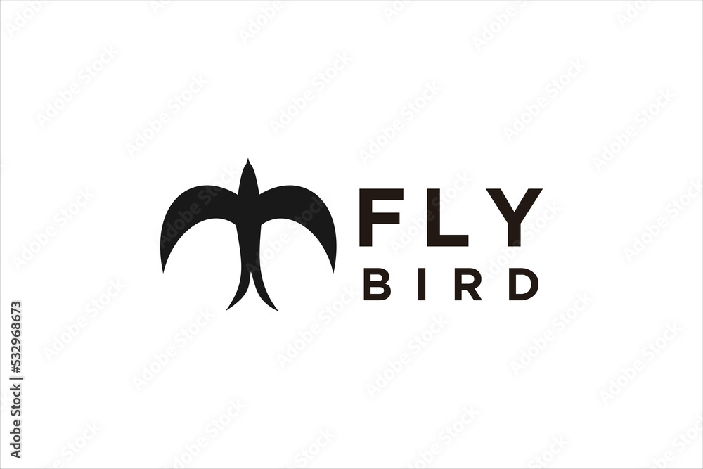 free bird logo design vector Stock Vector | Adobe Stock