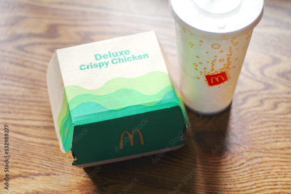 Washington - America, June 17 2022 : McDonald's deluxe Crispy Chicken ...