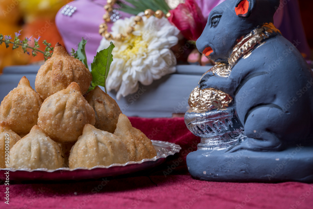 Ganesh Puja - Sweet Modak food offered on Ganpati festival or Chaturthi ...