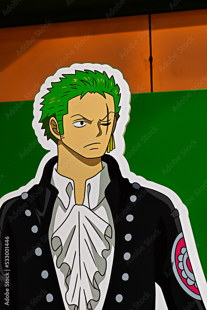 Osaka, Japan - Sep 6, 2022 : Photo of anime characters Roronoa Zoro ...