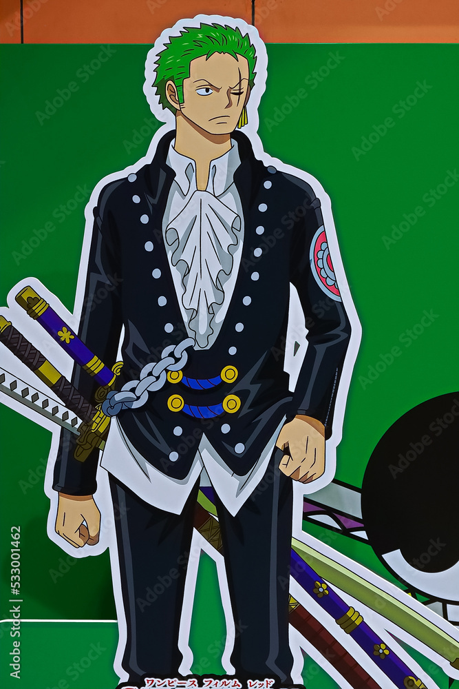 Osaka, Japan - Sep 6, 2022 : Photo of anime characters Roronoa Zoro ...