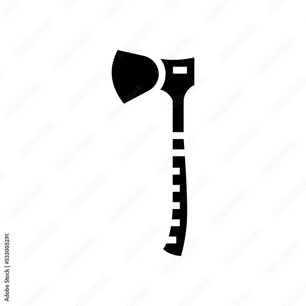 hatchet hatchet glyph icon vector. hatchet hatchet sign. isolated ...