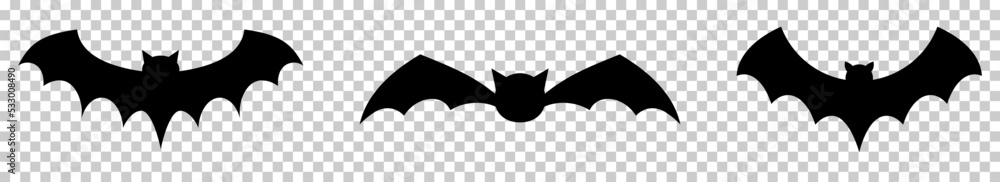 Bat icons. Halloween symbol. Vector illustration isolated on ...