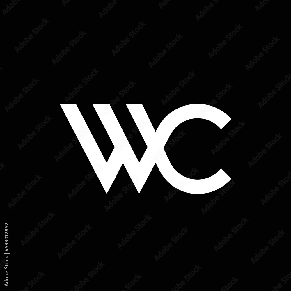 WC WC Logo Design, Creative Minimal Letter WC WC Monogram Stock Vector ...