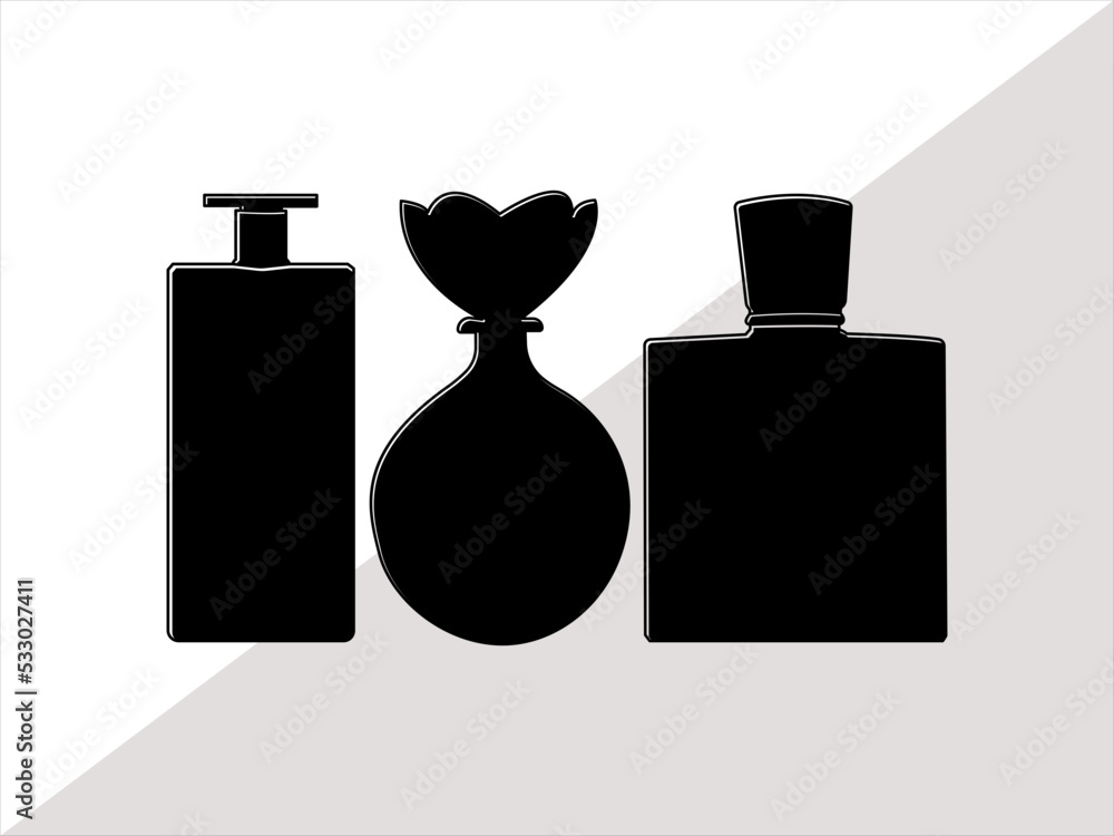 Stockvektorbilden Perfume Bottle Bundle svg, Perfume Bottle split ...