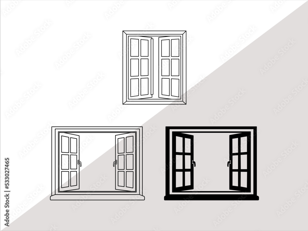 Windows Bundle Svg, Windows svg, Window Frame Png, Casement svg, Window ...