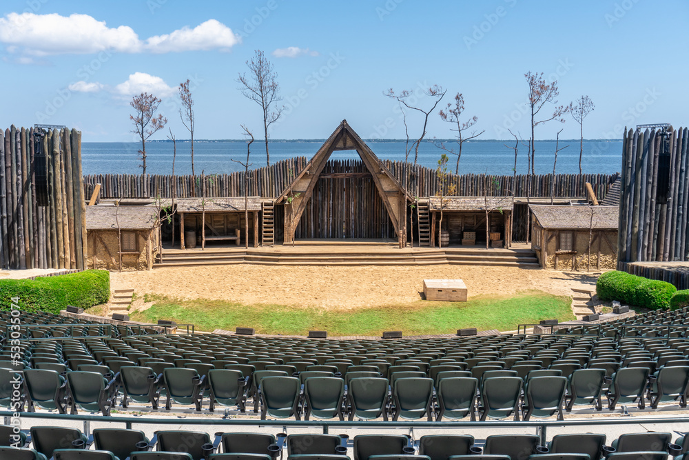 The Lost Colony, historical outdoor drama, waterside amphitheater on ...