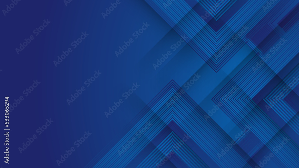 Modern abstract blue background with light multiply and shiny effect ...