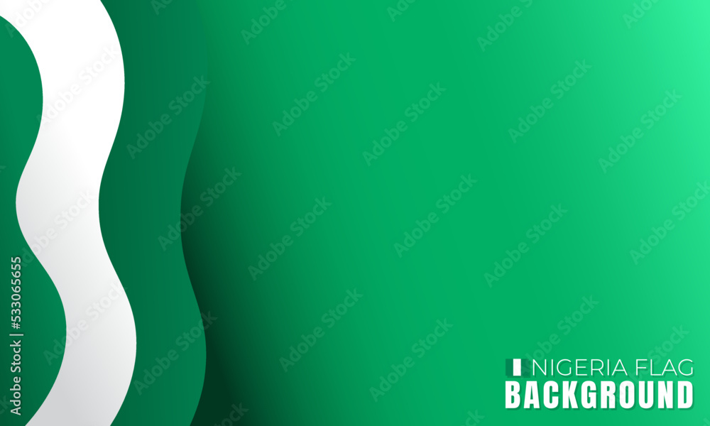 Nigerian Flag background. Gradient background for Nigerian State ...