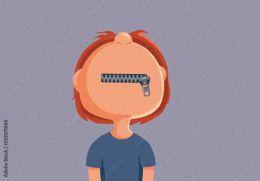 Cartoon Kids Telling Secrets