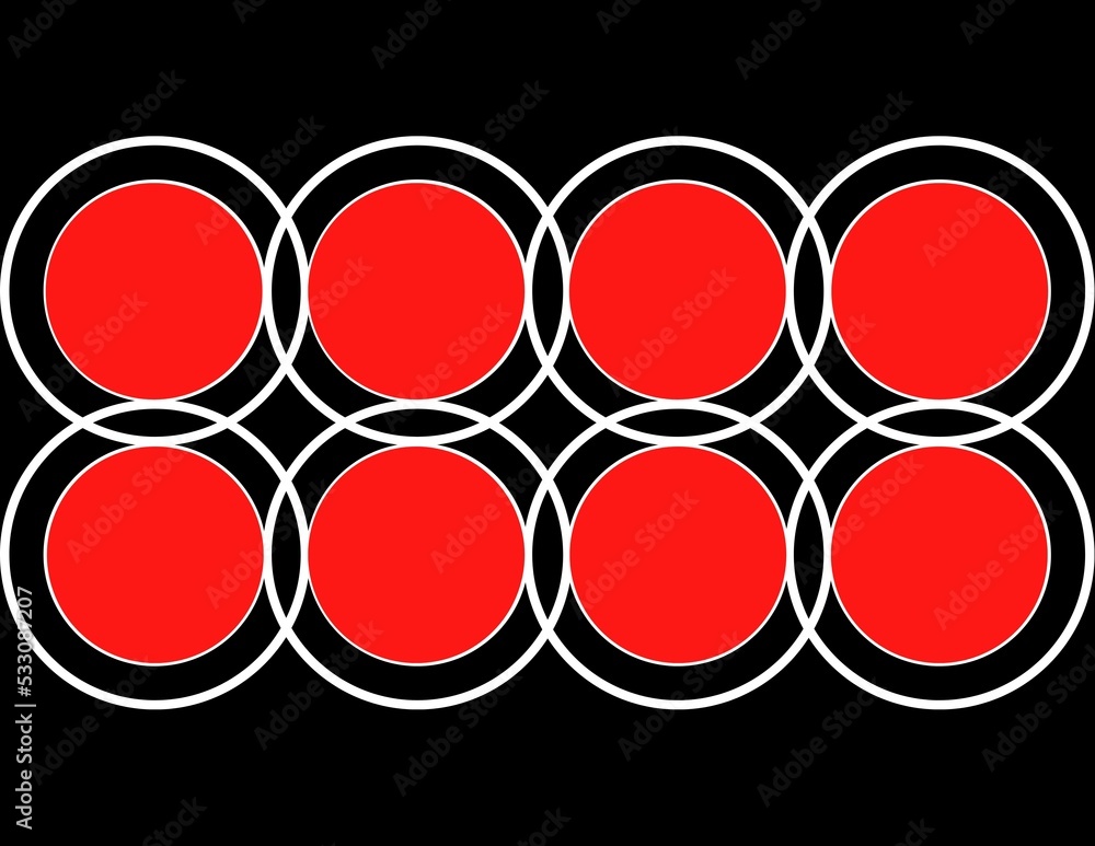 Black White and Red High Contrast Designs Sensory Patterns Stock ...