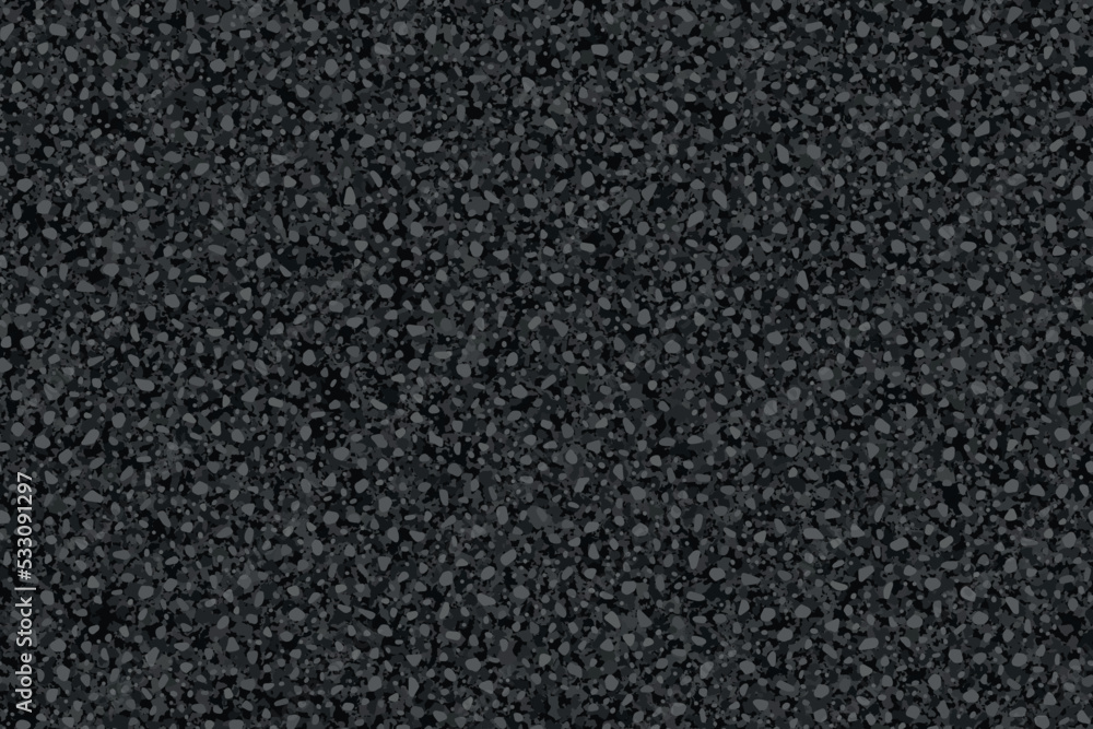 Dark grey textured asphalt seamless texture top view. Black abstract ...