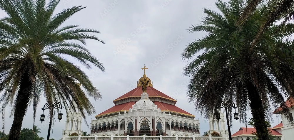 Famous and largest asian christian religion catholic church, chapel ...