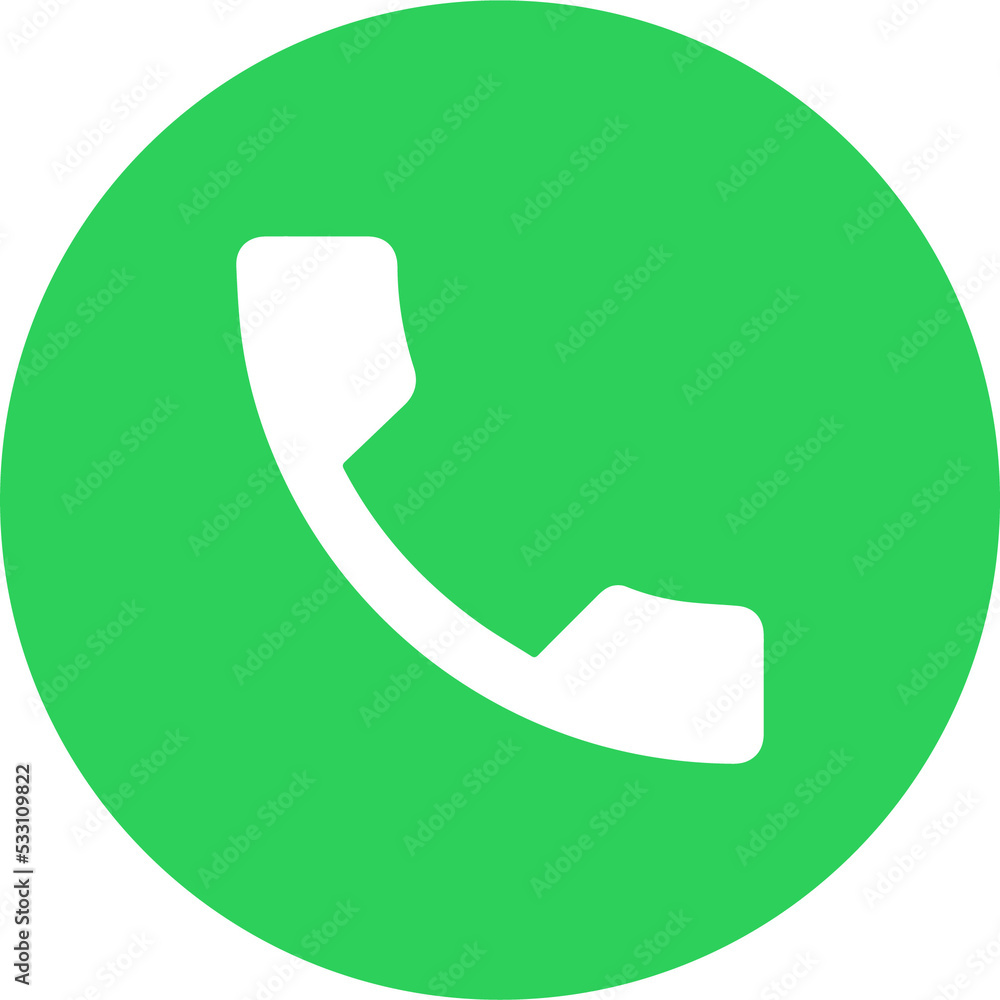 Answer phone call icon. Incoming call interface illustration. Stock ...