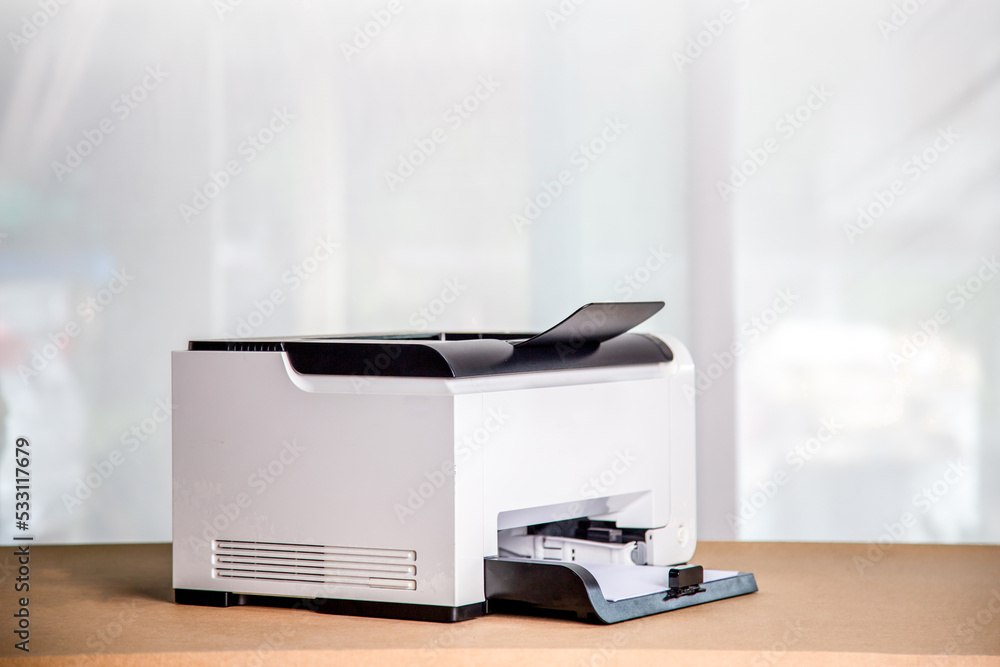 Printer, copier, scanner in office. Workplace ,photocopier machine for ...