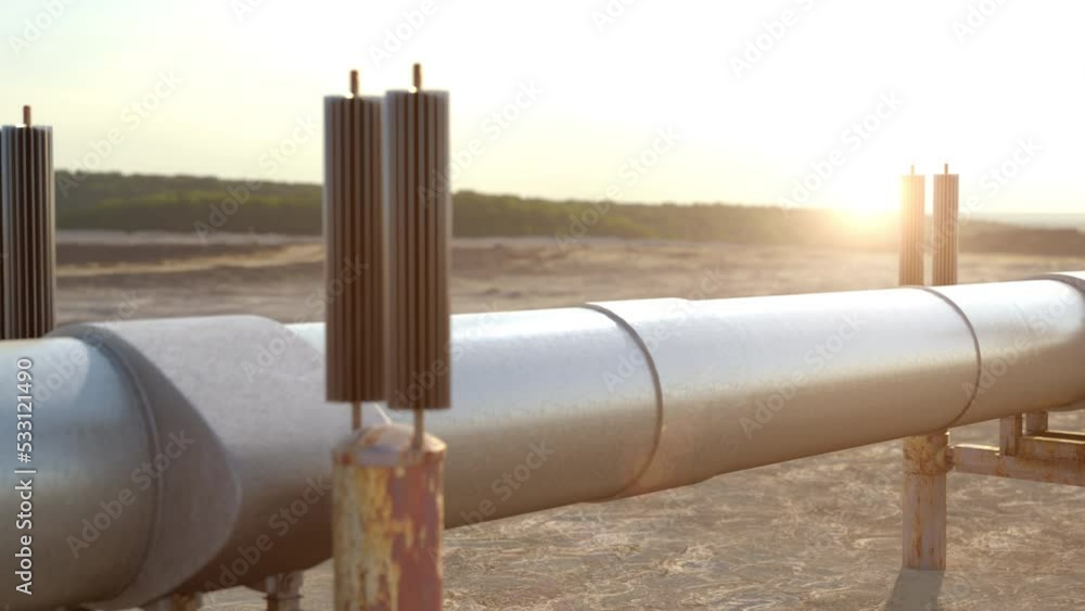 Lng and gas transportation via gas main pipeline to the terminal tanks ...