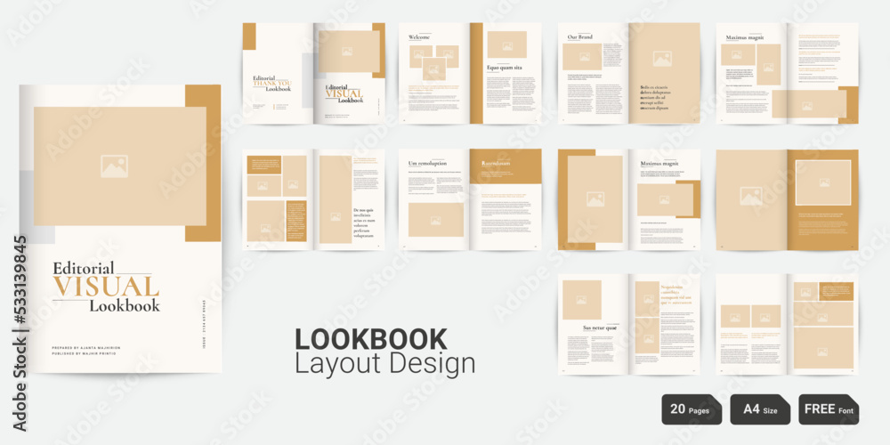 Editorial Lookbook Template Look Book Layout Lookbook Brochure Layout ...