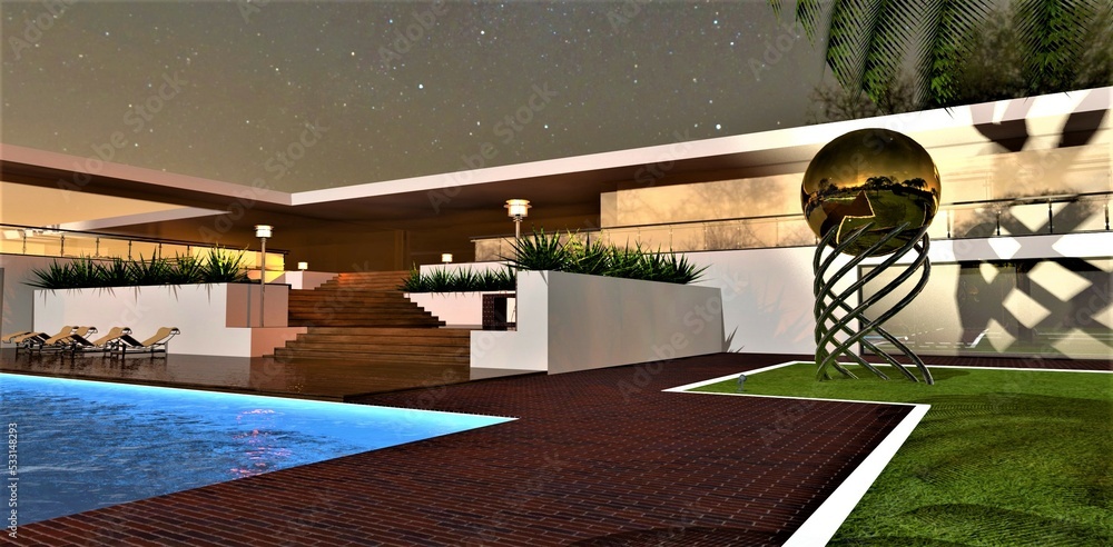 A wonderful advertising banner for a site selling luxury real estate ...