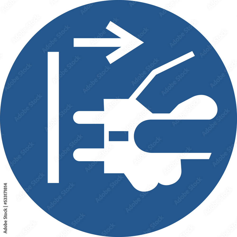 ISO 7010 M mandatory sign compulsory work Stock Illustration | Adobe Stock