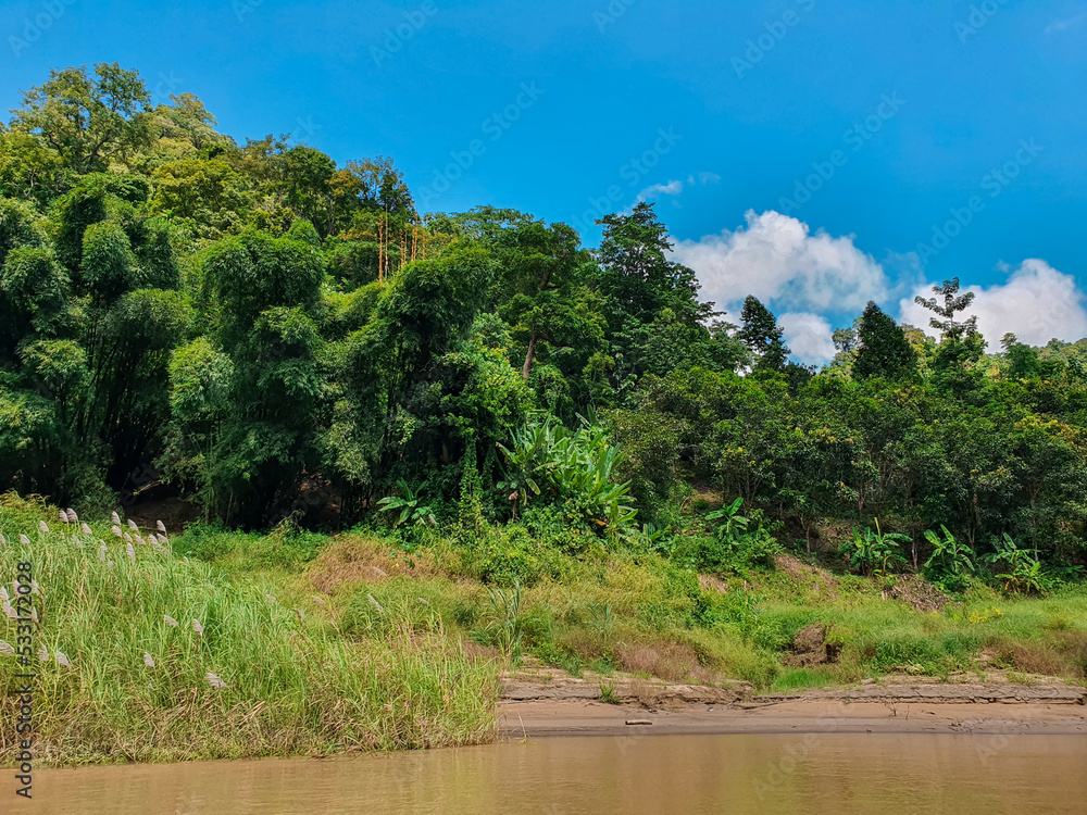 Beautiful lush green hills of Bangladesh from the hilly area of ...