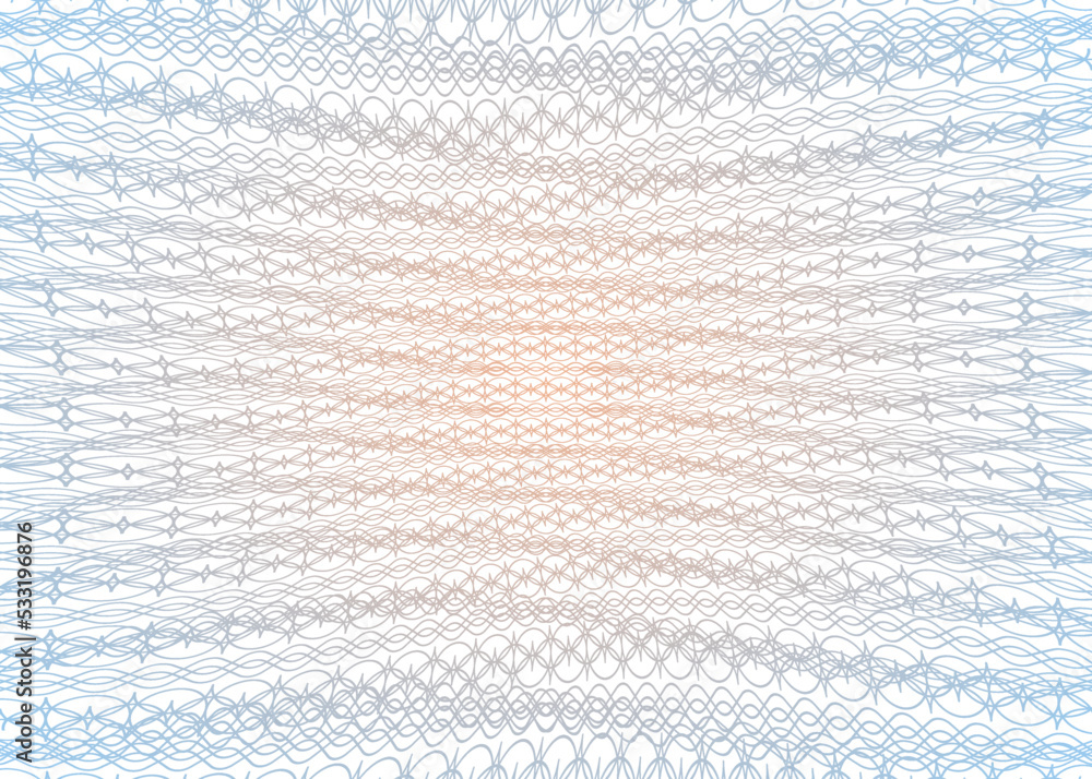 Guilloche texture template. Geometric grid for certificate, voucher ...