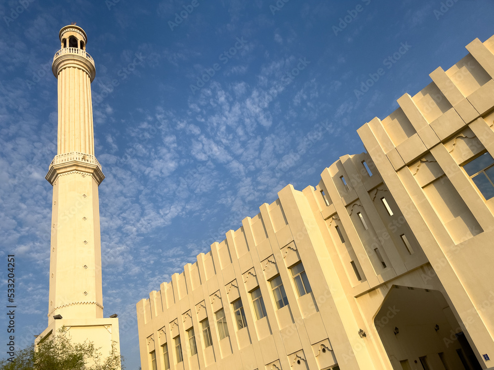 Islamic architecture in mosques in Doha, Qatar Stock Photo | Adobe Stock
