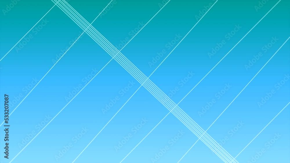 White background. Motion. A blue line in the animation that moves apart ...