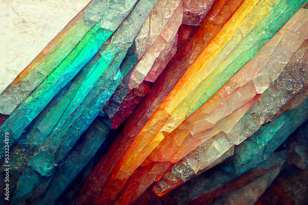 Rainbow Crystals Wallpaper