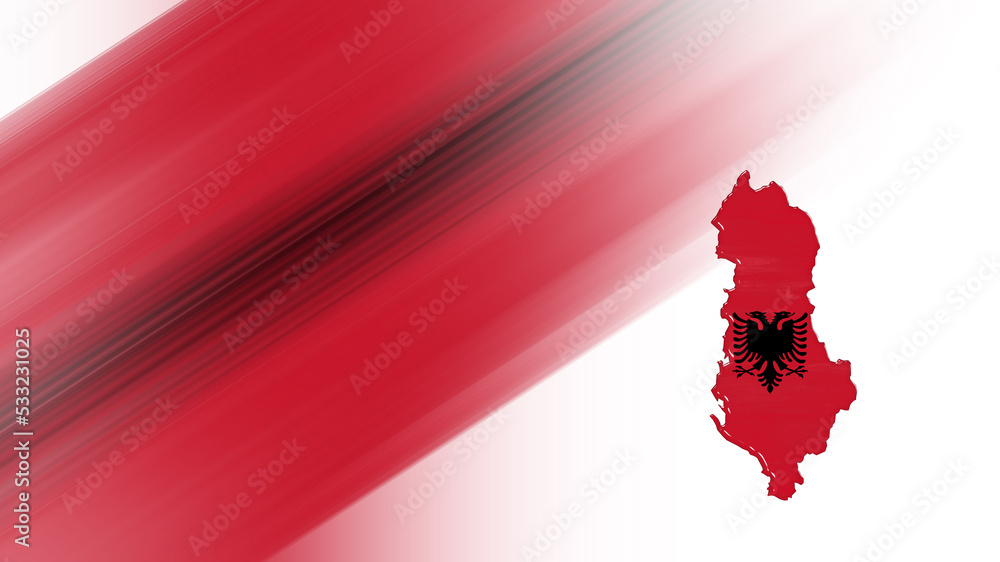 Map Of Albania Flag Map Stock Illustration Adobe Stock