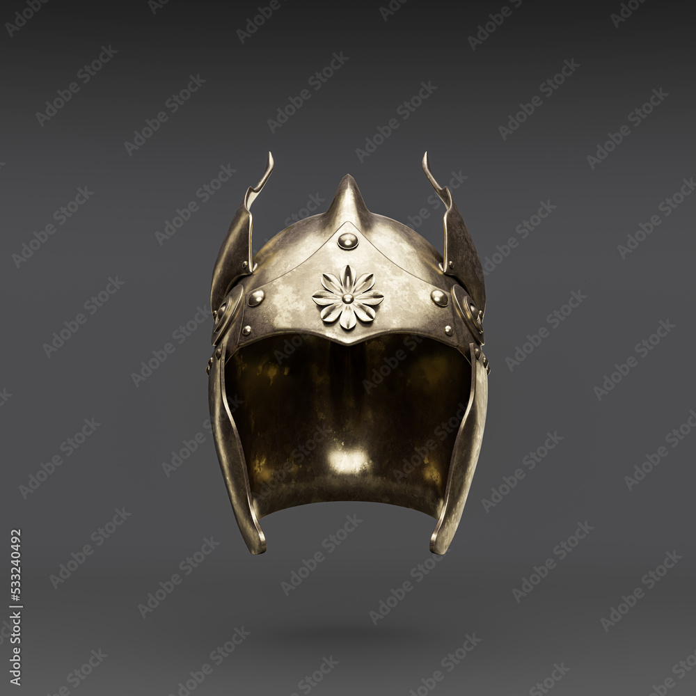 Ancient Roman Helmets Front View