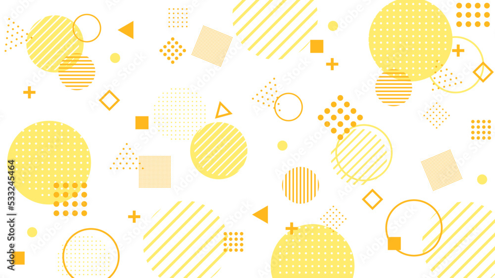 abstract background with yellow geometric patterns Stock ベクター | Adobe Stock