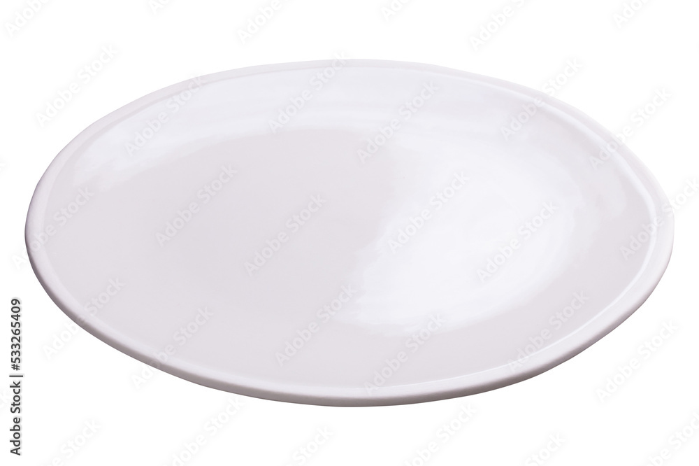 Empty blank ceramic dish isolated on alpha background Stock Photo ...