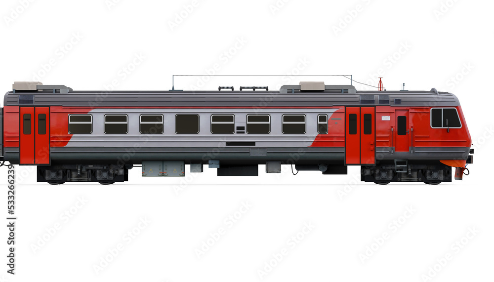Commuter Train Isolated Stock Illustration | Adobe Stock