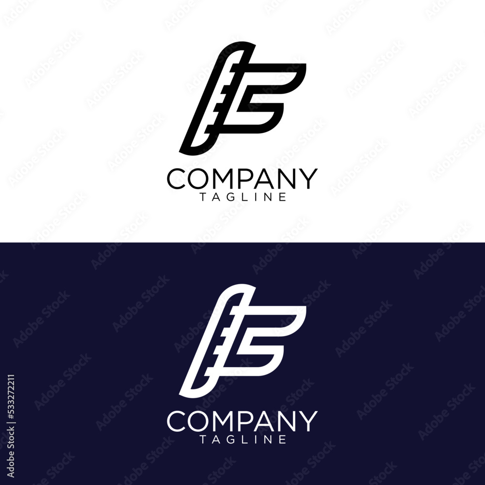 f logo design and premium vector templates Stock Vector | Adobe Stock