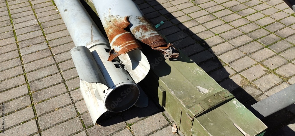 Rocket projectile from the Russian multiple launch rocket system "Grad ...