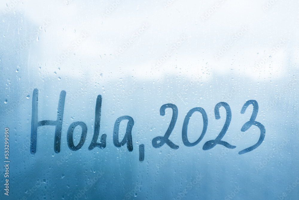 lettering Hola in Spanish is hello in english and numbers 2023 paint ...