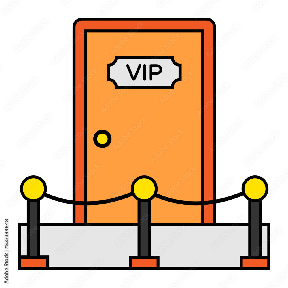 Backstage Pass vector color icon design, Ensemble and In vogue symbol ...