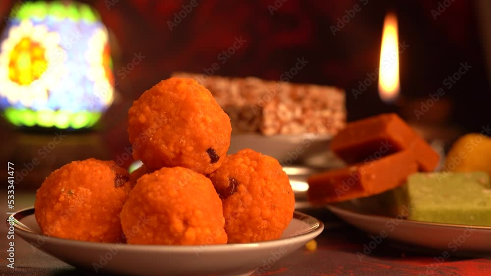 Peanut chikki candy gajak, Laddu, Indian sweet foods specially made for ...