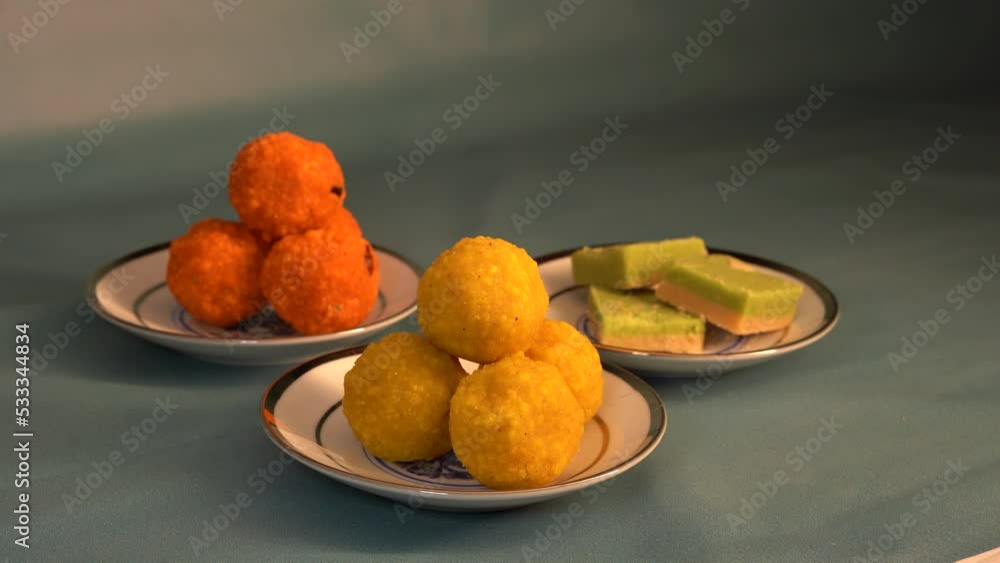 Peanut chikki candy gajak, Laddu, Indian sweet foods specially made for ...