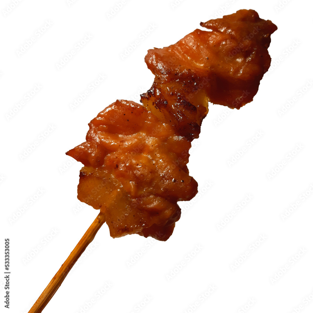 Pork Skewer, Thai Pork Skewers Street Food, Thai Style Grilled Pork ...