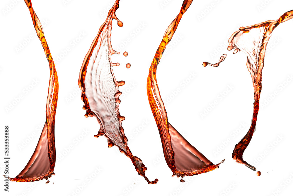Red Splash lines isolated on transparent background for your product ...