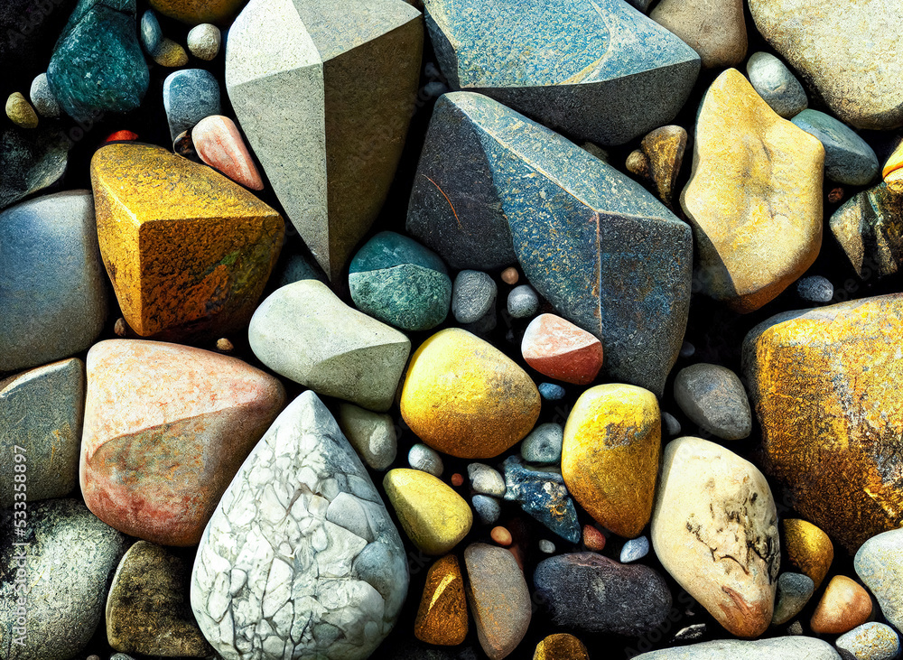 Small stone texture for background. abstract background with round ...