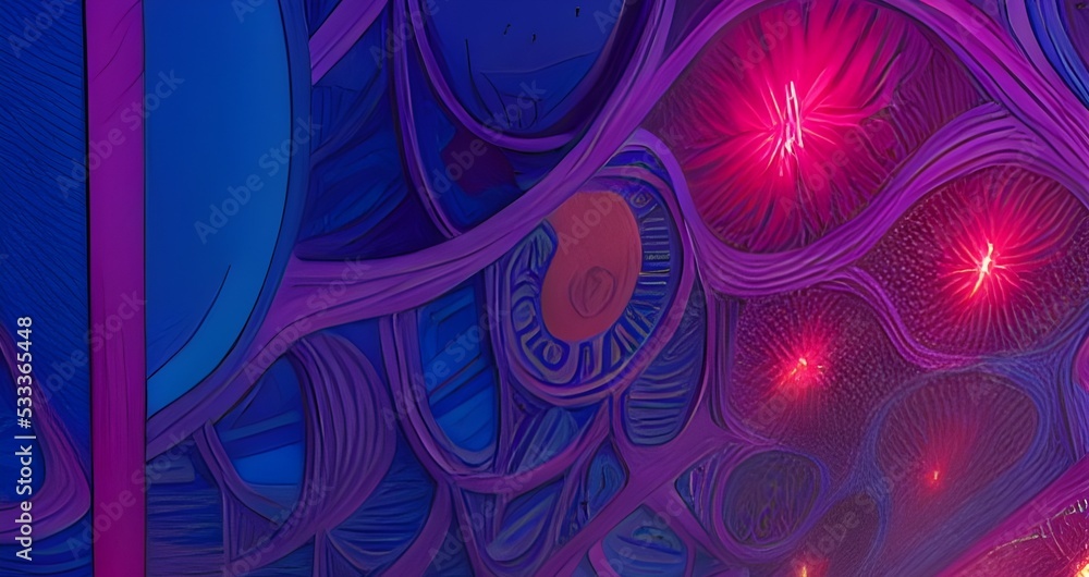 Abstract Sci-fi wallpaper. Futuristic artwork architecture digital ...