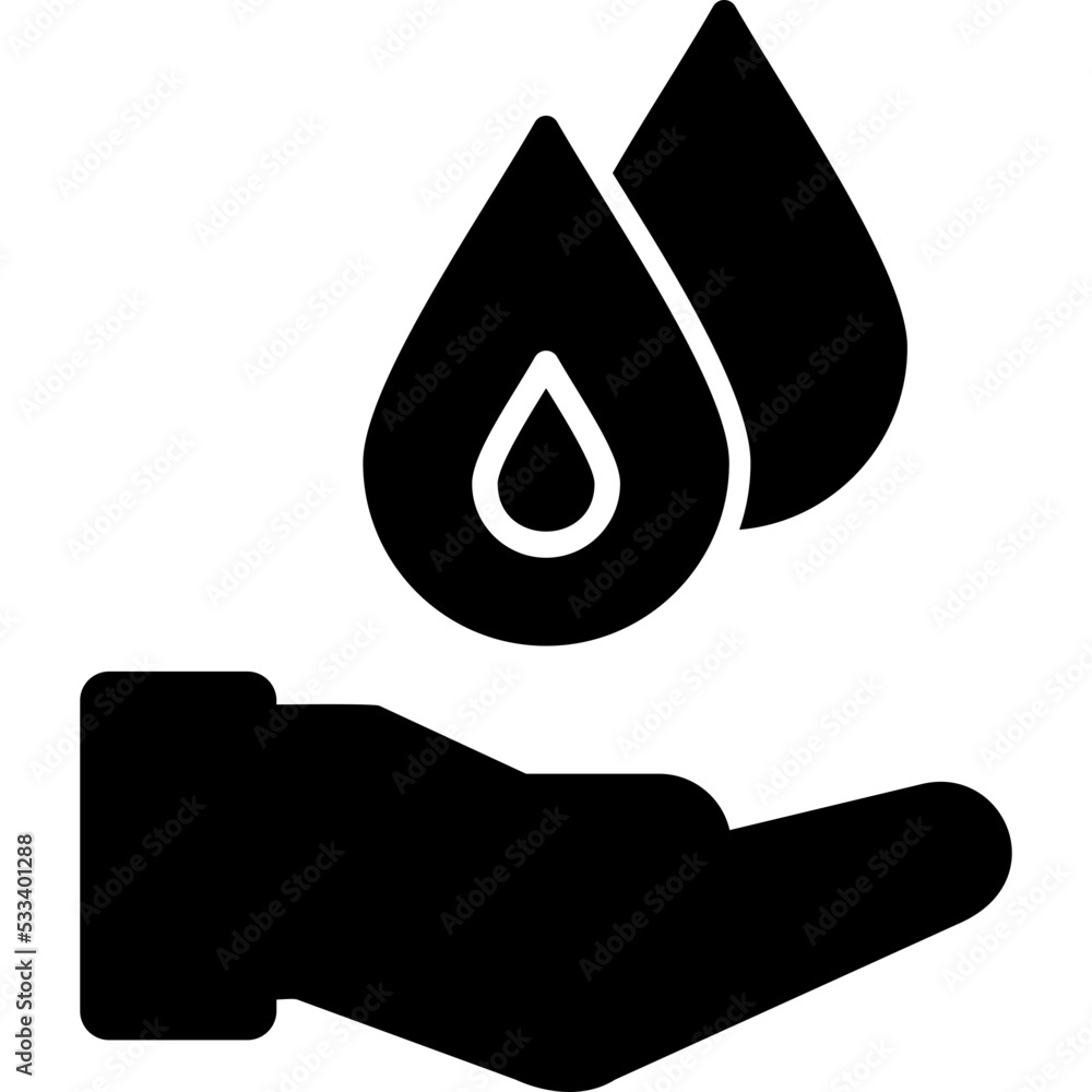 Saving Water Icon Stock Vector | Adobe Stock