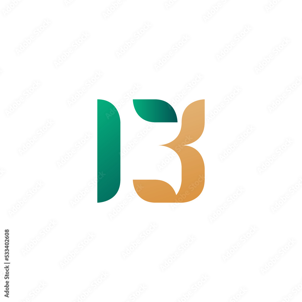 Number 13 logo icon illustration. Number 13 and nature concept for ...